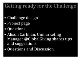 Pre challenge training_alison_carlman | PPT