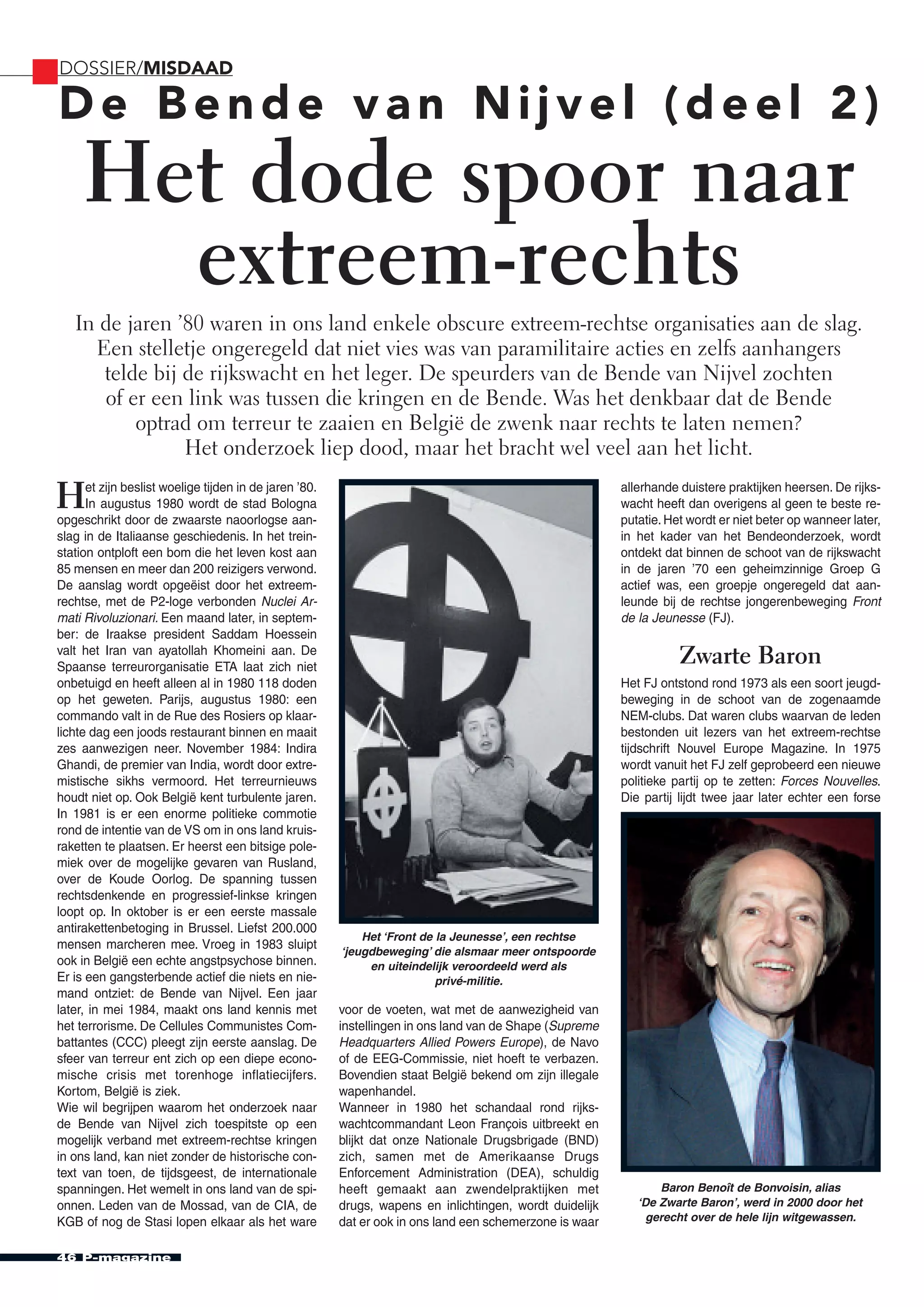 De Bende en extreem-rechts: een dood spoor | PDF | Politics