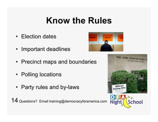 Precinct Organizing- Getting Started | PDF | Elections | Politics