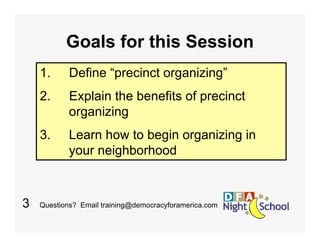 Precinct Organizing- Getting Started | PDF