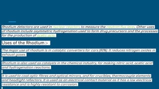 Precious elements found on earth and their uses | PPTX