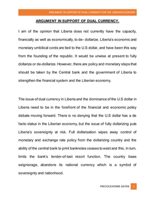 Precious kerme gayan_dual_currency | DOCX