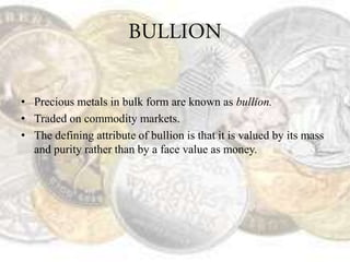 Precious metals | PPTX