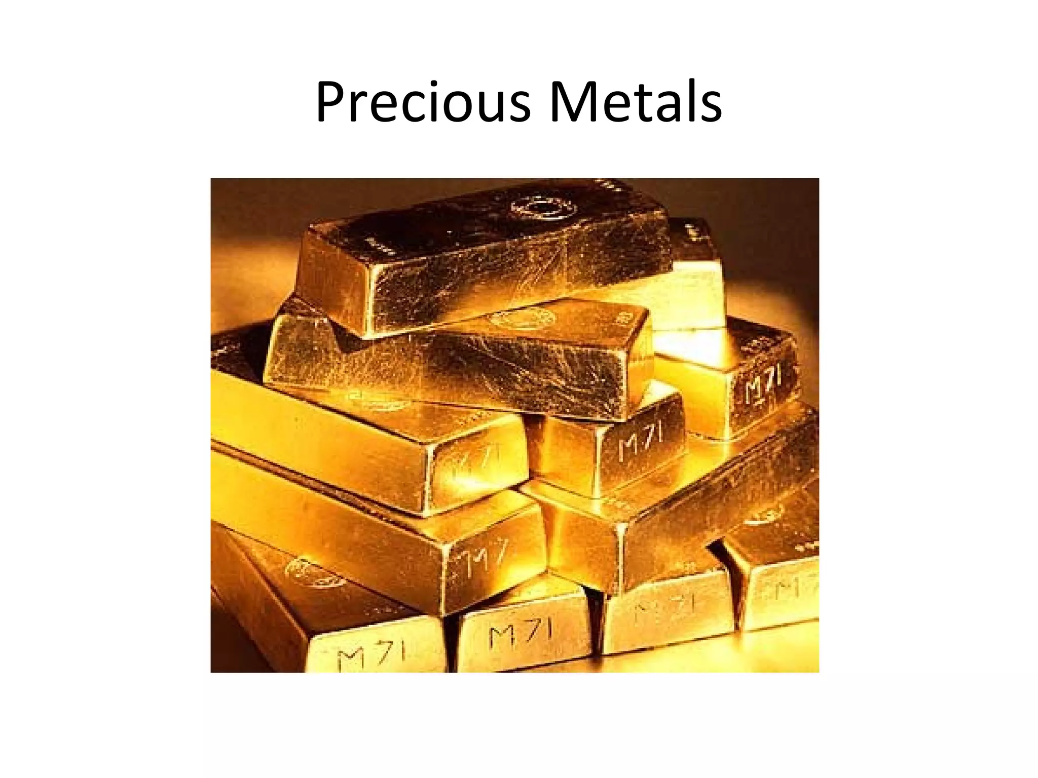 Precious metals and stones | PPT
