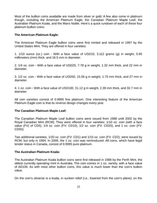 Precious metals investing cheat sheet for maximum roi & minimum risk ...