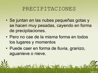 Precipitaciones | PPTX