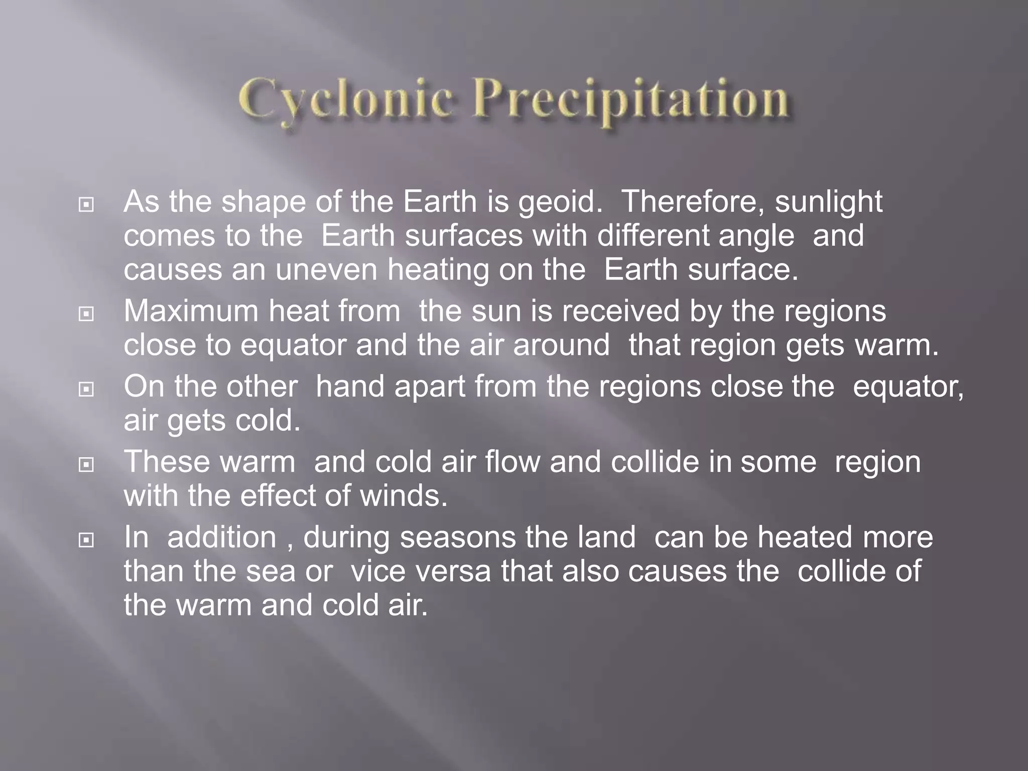 Precipitation, types and their different forms. | PPTX