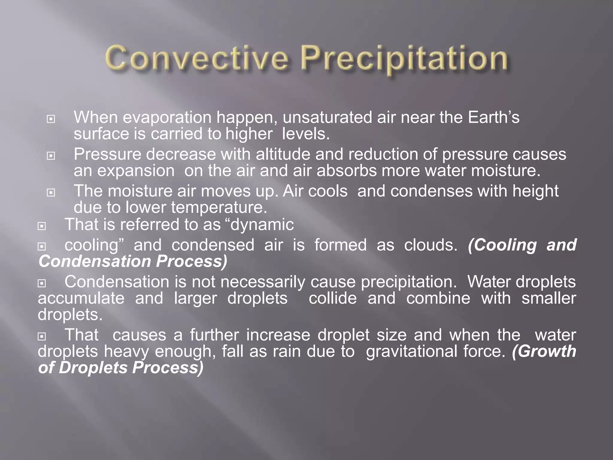 Precipitation, types and their different forms. | PPTX