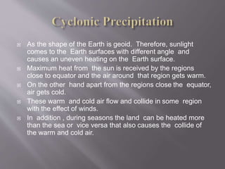 Precipitation, types and their different forms. | PPTX