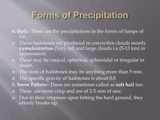 Precipitation, types and their different forms. | PPTX