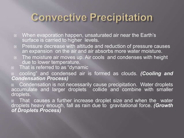 Precipitation, types and their different forms. | PPTX