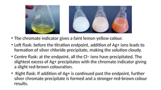 Precipitation titrations bpharm 1 semister | PPTX