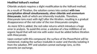 Precipitation titrations bpharm 1 semister | PPT