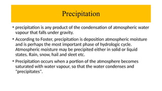 Types of precipitation , Forms of precipitation | PPTX