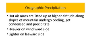 Types of precipitation , Forms of precipitation | PPTX
