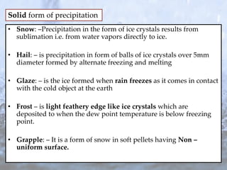 Precipitation and its classification | PDF