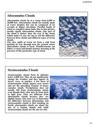 Precipitation types and clouds types | PDF