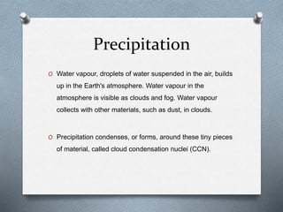 Precipitation, The Hydrosphere and Hydrologic Cycle ENM 142 Lecture 4.pptx