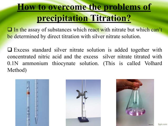 Precipitation Titration | PPTX | Chemistry | Science