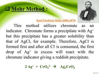 Precipitation Titration | PPTX