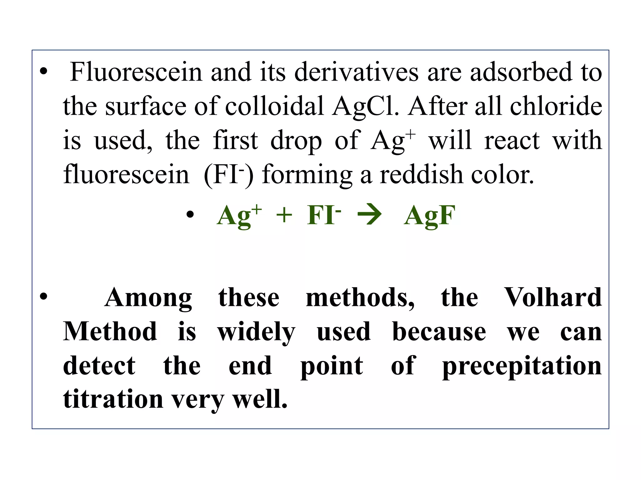 Precipitation titration | PPTX