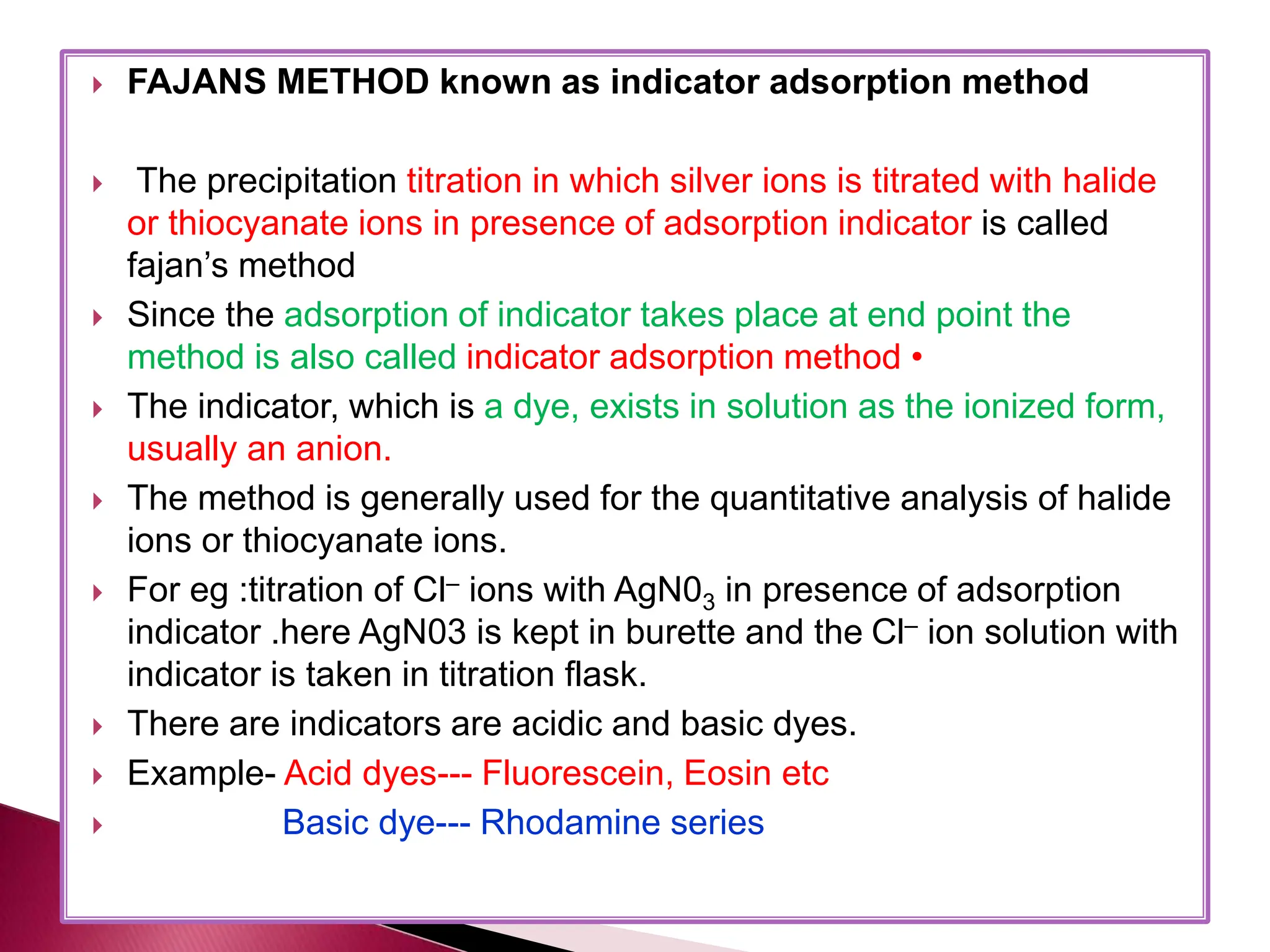 Precipitation titrations | PPTX