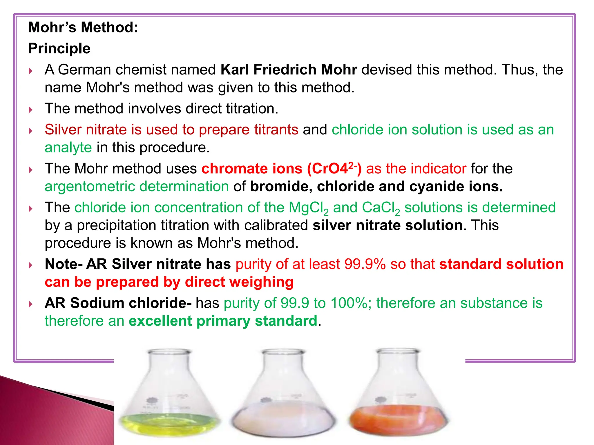 Precipitation titrations | PPTX