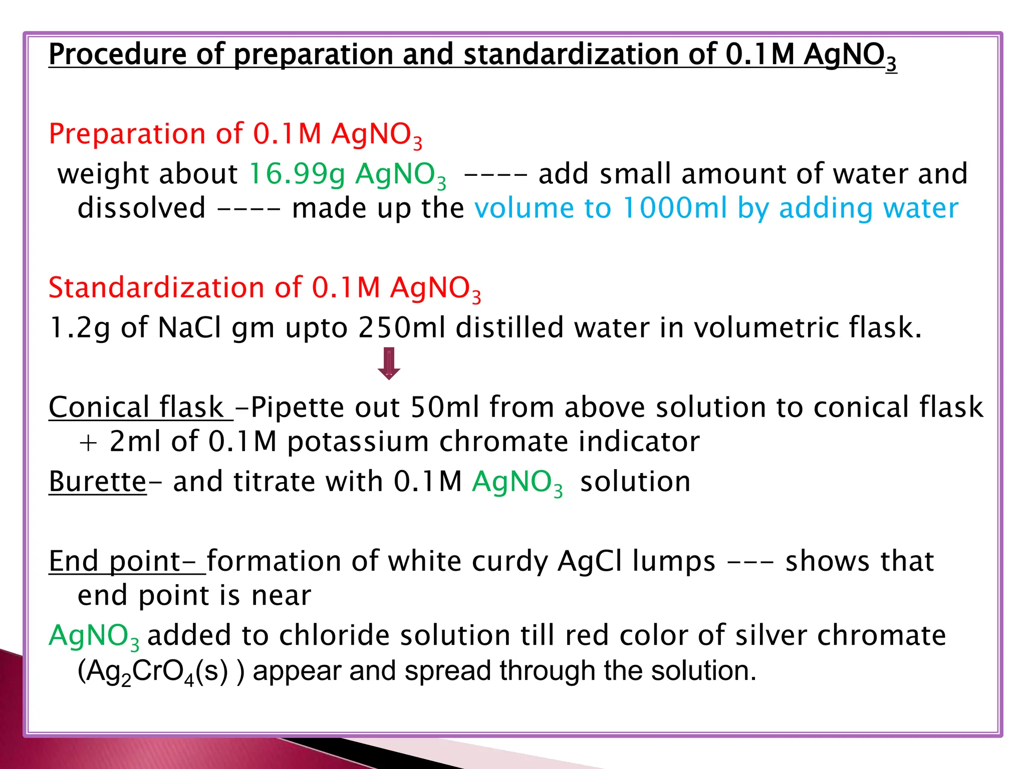 Precipitation titrations | PPTX