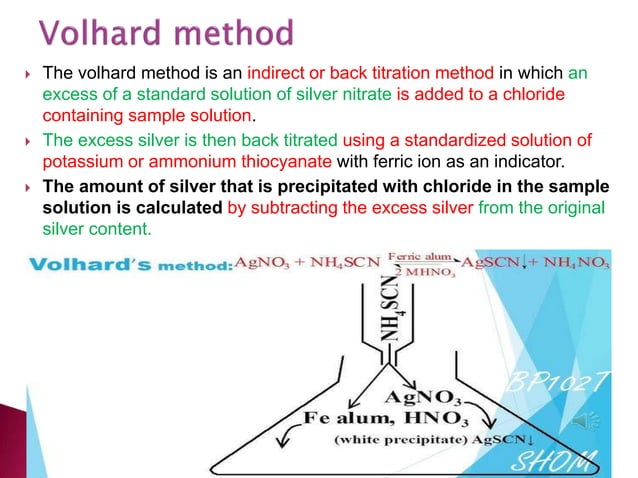 Precipitation titrations | PPTX