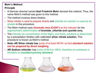 Precipitation titrations | PPTX