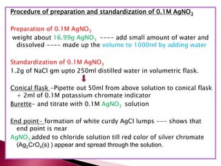 Precipitation titrations | PPTX