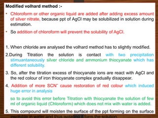 Precipitation titrations - D.Pharma.pptx | Chemistry | Science
