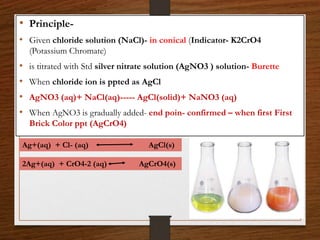 Precipitation titrations - D.Pharma.pptx | Chemistry | Science