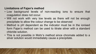 Precipitation titrations e content | PPTX