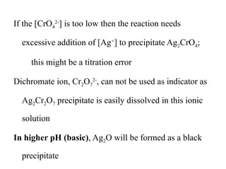 PRECIPTIMETRIC TITRATIONS ch- 3d.pptx..... | PPT