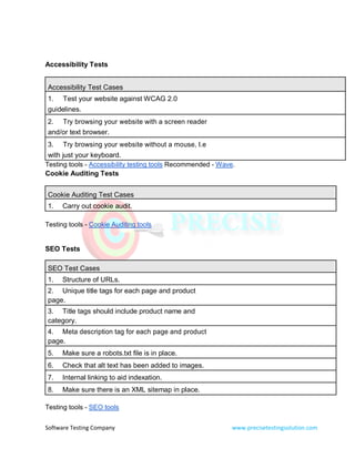 Ecommerce Website Testing Checklist | PDF