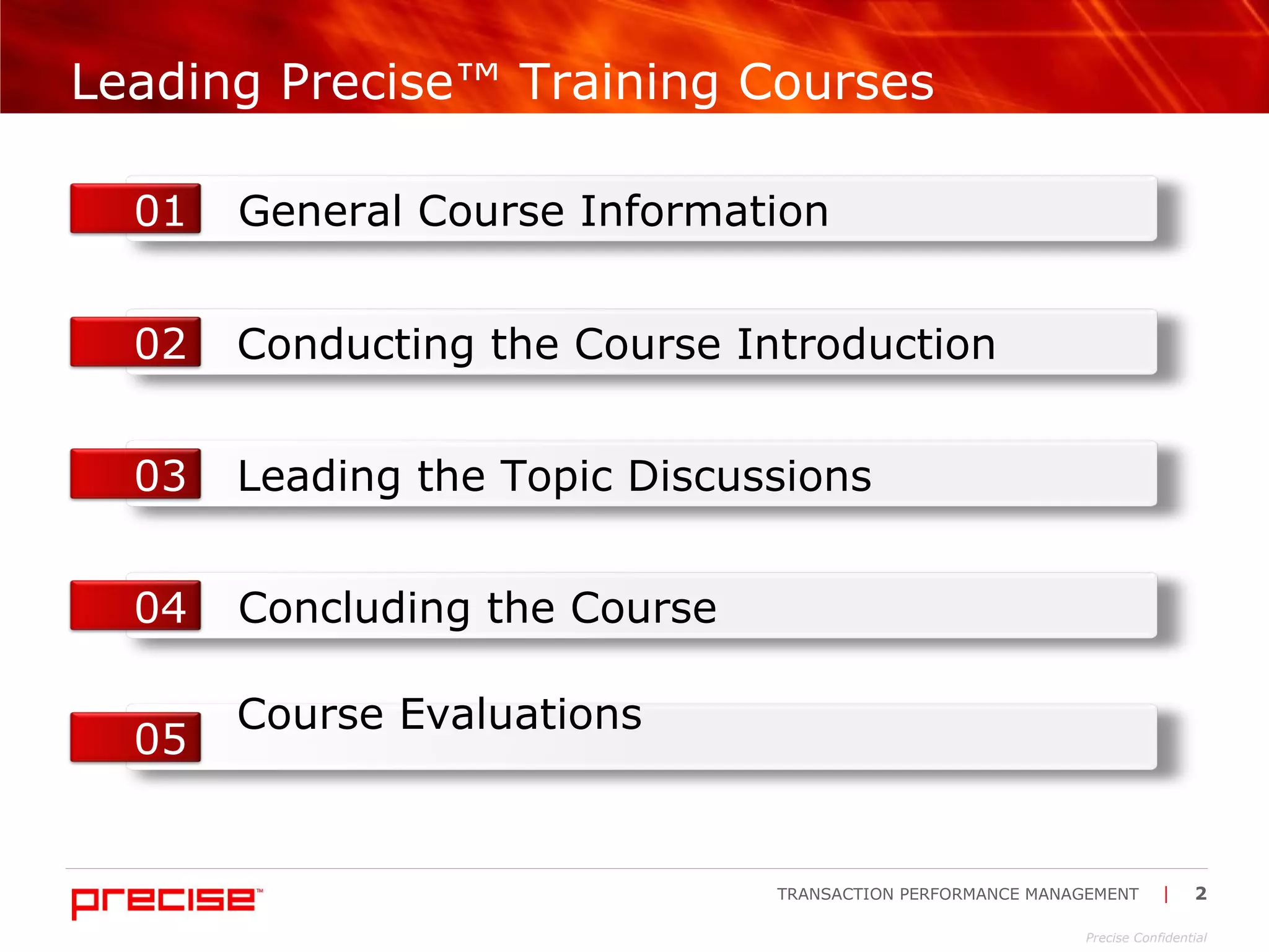 Precise Train the Trainer Course Materials | PPT