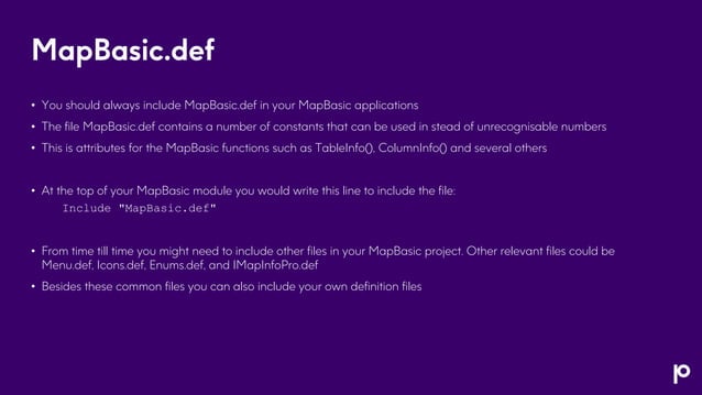 Introduction to MapBasic | PDF | Web Development | Internet