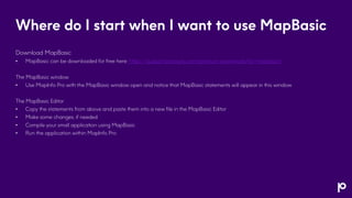Introduction to MapBasic | PDF