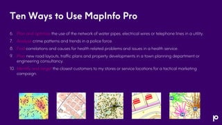 Precisely MapInfo Pro v2019 and Roadmap | PDF