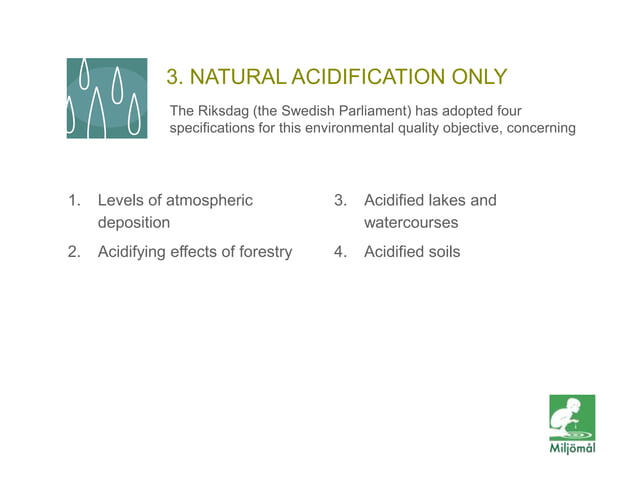 Specifications of the 16 environmental quality objectives | PPT