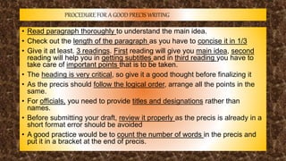 Precise writing & Active Passive voice | PPTX