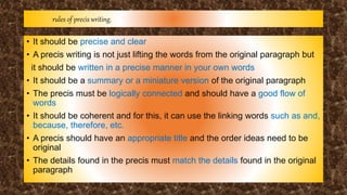 Precise writing & Active Passive voice | PPT