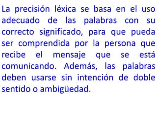 Precisión léxica | PDF