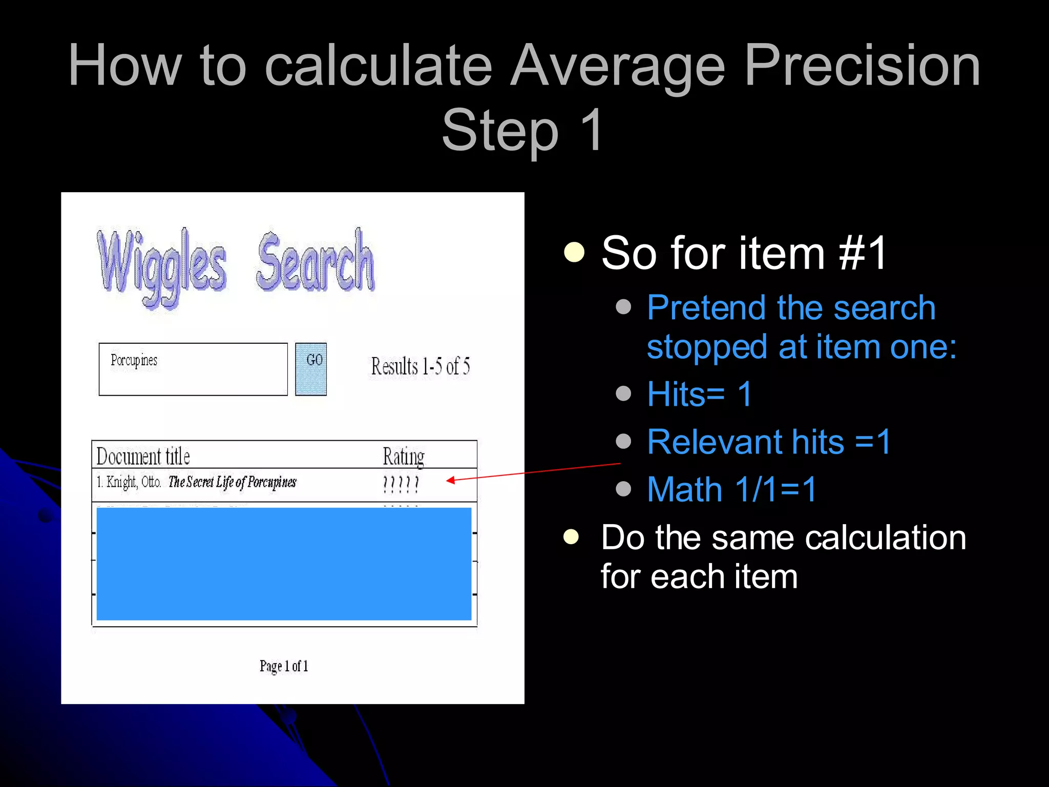 Calculating precision | PPT