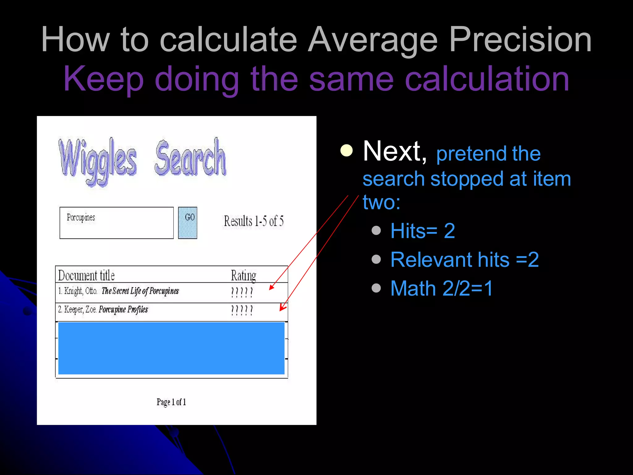 Calculating precision | PPT