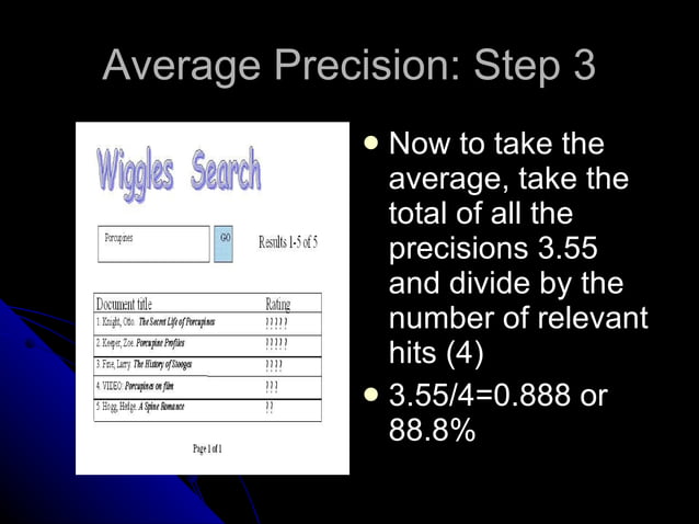 Calculating precision | PPT