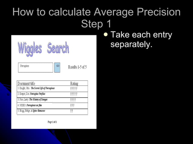 Calculating precision | PPT