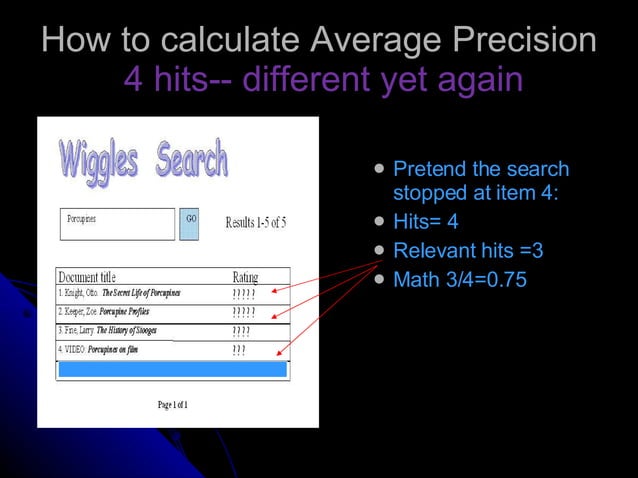 Calculating precision | PPT