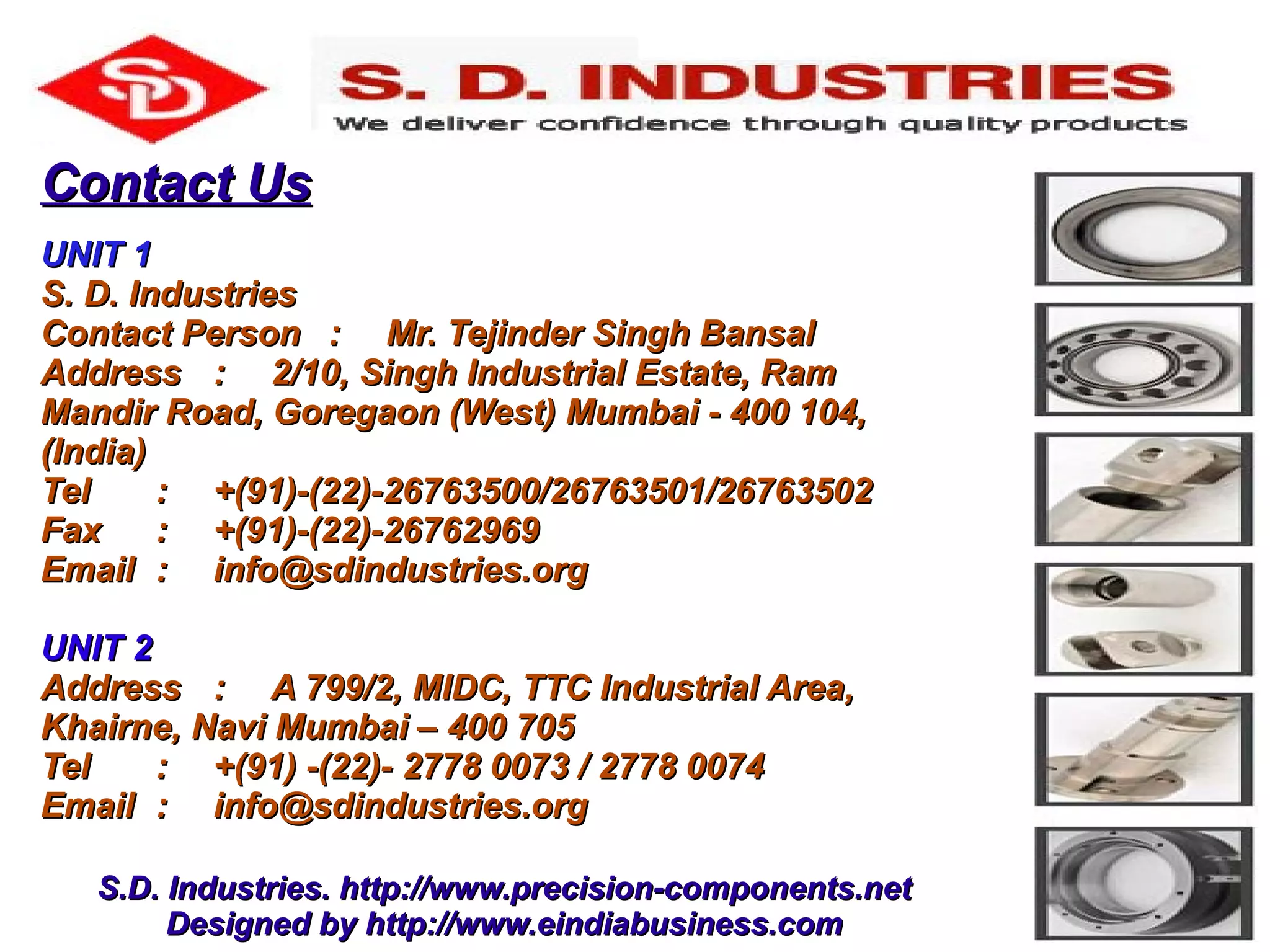 Precision components | ODP